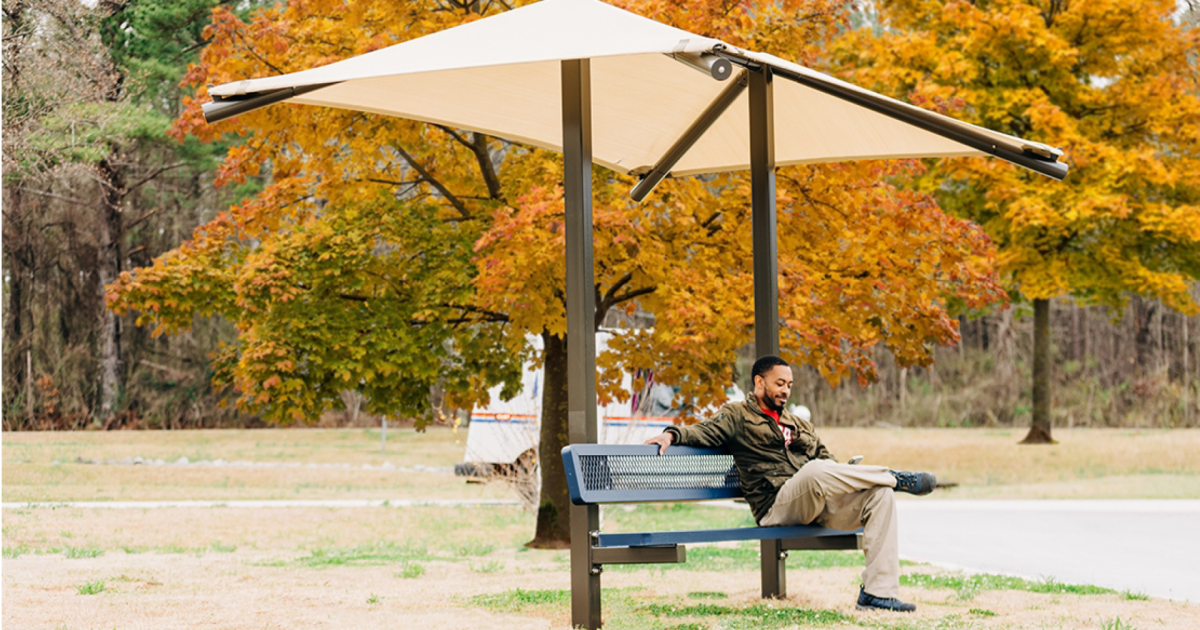 Struthers Recreation | Shaded Bench